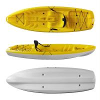 China Wholesale cheap single sit on top HDPE blow molded plastic fishing kayak with factory price for sale