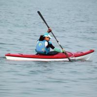 China New Design OEM/ODM 14' GT ABS Thermoformed Light Weight Ocean Touring One Person Sit In Kayak canoe with skeg for sale