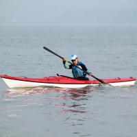 China New Design OEM/ODM 14' GT ABS Thermoformed Light Weight Ocean Touring One Person Sit In Kayak canoe with skeg for sale