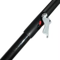 China Carbon Shaft Plastic Blade Three Pieces Adjustable Carbon SUP Paddle for sale