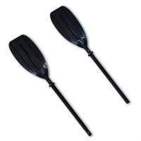 China Wholesale Cheap Plastic Blade Aluminum Shaft Child Kayak Paddle Adjustable Two Pieces Children Kayak Paddle For Kids for sale