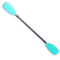 China Wholesale Cheap Plastic Blade Aluminum Shaft Child Kayak Paddle Adjustable Two Pieces Children Kayak Paddle For Kids for sale