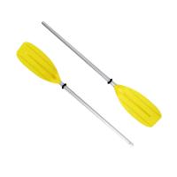 China Wholesale Cheap Plastic Blade Aluminum Shaft Child Kayak Paddle Adjustable Two Pieces Children Kayak Paddle For Kids for sale
