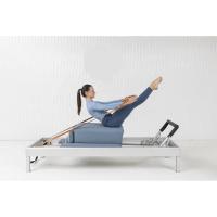 China Classical Aluminum Pilates Reformer 60 Lbs Portable Pilates Machine Featuring Smooth Operation and Adjustable Settings for sale