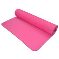 China Pink Colour Double Layer TPE Non Slip Yoga Mat for Home Gym for Women Men, 72” x 26” x 1/4 inch for sale