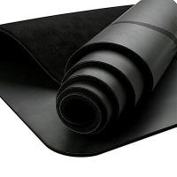 China 5mm Pu Rubber Yoga Mat Customized Posture Line Natural Rubber Anti Slip and Sweat Absorbing Yoga Mat Tuhao Fitness Yoga for sale