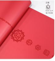 China Factory Custom Non Slip Eco Friendly Fitness Printed PU Rubber Yoga Pilates Mat for sale