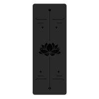 China Custom Design Eco Polyurethane Leather Non-Toxic White Natural Rubber PU Yoga Mat for sale