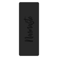 China 5mm Printed Pu Custom Eco Friendly PU Rubber Pilates Yoga Mat With Namaste Logo for sale