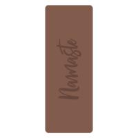 China 5mm Printed Pu Custom Eco Friendly PU Rubber Pilates Yoga Mat With Namaste Logo for sale