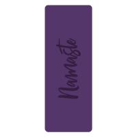 China 5mm Printed Pu Custom Eco Friendly PU Rubber Pilates Yoga Mat With Namaste Logo for sale
