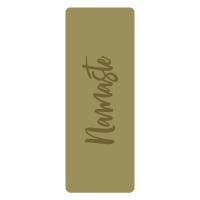 China 5mm Printed Pu Custom Eco Friendly PU Rubber Pilates Yoga Mat With Namaste Logo for sale