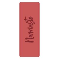 China 5mm Printed Pu Custom Eco Friendly PU Rubber Pilates Yoga Mat With Namaste Logo for sale