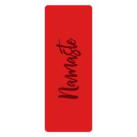 China 5mm Printed Pu Custom Eco Friendly PU Rubber Pilates Yoga Mat With Namaste Logo for sale