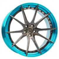 China Customized luxury 2 piece forged alloy wheels for high end racing cars for sale