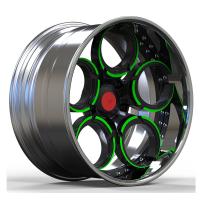 China factory 18'' 19'' 20'' 21'' 22''colorful 2pcs concave big lip forging alloy wheel,forged wheels for sale