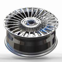 China Custom forged wheels 22 23 24 inch rims polished chrome wheel for Mercedes GLS for Range Rover Bentley LX570 for sale