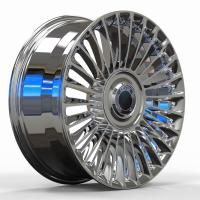 China Custom forged wheels 22 23 24 inch rims polished chrome wheel for Mercedes GLS for Range Rover Bentley LX570 for sale