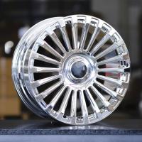 China Custom forged wheels 22 23 24 inch rims polished chrome wheel for Mercedes GLS for Range Rover Bentley LX570 for sale