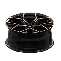 China Gloss Black Color And Machine Face Forged Aluminum 21 inch wheel for cars for sale