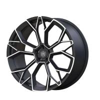 China Gloss Black Color And Machine Face Forged Aluminum 21 inch wheel for cars for sale