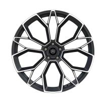 China Gloss Black Color And Machine Face Forged Aluminum 21 inch wheel for cars for sale