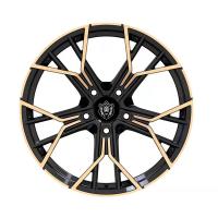 China Gloss Black Color And Machine Face Forged Aluminum 21 inch wheel for cars for sale