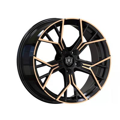 China Gloss Black Color And Machine Face Forged Aluminum 21 inch wheel for cars for sale