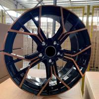 China Gloss Black Color And Machine Face Forged Aluminum 21 inch wheel for cars for sale