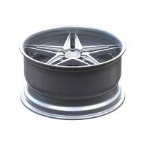 China 19-inch two-piece custom forged alloy wheels with deep concave type and brushed silver wheel rims for sale