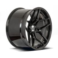 China 18 19 20 inch two piece aluminum car wheel brown colour brush PCD 5x114.3 forged car rims for sale