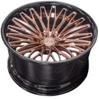 China 18 inch car wheels black bronze brush forged car rim PCD 5x120 forged car wheels for sale