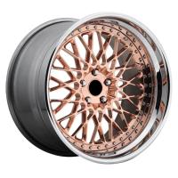 China 18 19 20 21 aviation aluminum 6061 double biplate forging custom car wheel pcd5x114.3 forged car wheel for sale