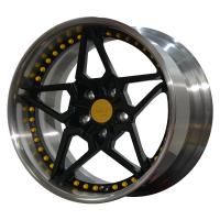 China factory direct custom 18 to 22 inch aluminum yellow brushed car forged wheels for sale
