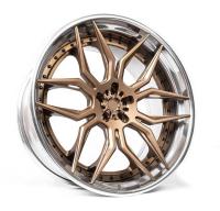 China factory direct custom 22 to 24 inch aluminum gold bronze brushed car forged wheels for sale