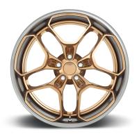China factory direct custom 22 to 24 inch aluminum gold bronze brushed car forged wheels for sale