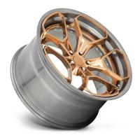 China factory direct custom 22 to 24 inch aluminum gold bronze brushed car forged wheels for sale
