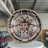 China 18 19 20 21inch custom forged alloy wheels Bronze finished forged wheels for racing cars for sale