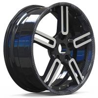 China Carbon fiber lip Forged wheels Customized 19 20 21 22 inch custom 2 piece wheels for sale