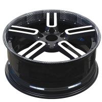 China Carbon fiber lip Forged wheels Customized 19 20 21 22 inch custom 2 piece wheels for sale