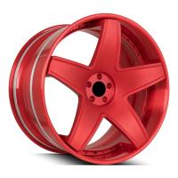 China Deep Dish Lip Wheels 5 Spoke Aluminum Custom Forged Wheels 2 Pieces Forged Alloy Wheels For Sports Car for sale