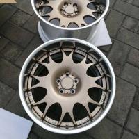 China Customized 2 piece 22 inch wheel super deep concave brushed bronze polished lip car rim forged wheels for sale