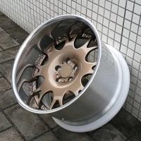 China Customized 2 piece 22 inch wheel super deep concave brushed bronze polished lip car rim forged wheels for sale