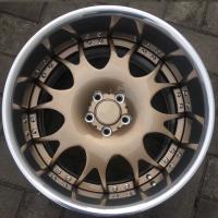 China Customized 2 piece 22 inch wheel super deep concave brushed bronze polished lip car rim forged wheels for sale