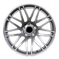 China Mesh design gray paint 18 inch automobile rim forged alloy wheel 20 inch modified 5x112 5x120 5x114 3suppliers wheels for sale