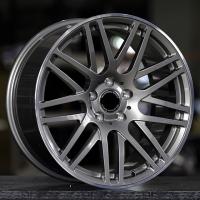 China Mesh design gray paint 18 inch automobile rim forged alloy wheel 20 inch modified 5x112 5x120 5x114 3suppliers wheels for sale