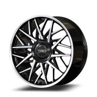 China Passenger car forged aluminum alloy wheel 18-22 inch pcd112 108 115 120 130 black painted machined rim for sale
