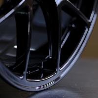 China 5 split spoke black painted suppliers wheels 18 inch rim racing forged aluminum alloy wheel 5x112 5x114 3 5x120 for sale
