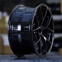 China 5 split spoke black painted suppliers wheels 18 inch rim racing forged aluminum alloy wheel 5x112 5x114 3 5x120 for sale