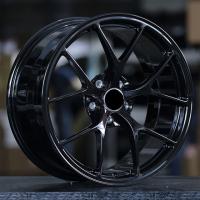 China 5 split spoke black painted suppliers wheels 18 inch rim racing forged aluminum alloy wheel 5x112 5x114 3 5x120 for sale